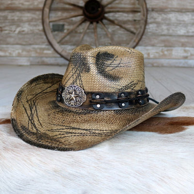 Stampede Men's Distressed Cowboy Hat - The Slashed – Willow Lane Hat Co.