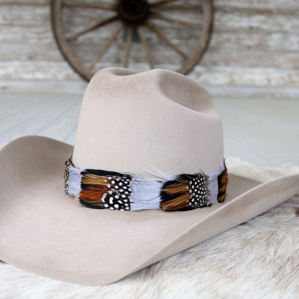 Hat Band Feather For Cowboy Hats - Adjustable Western Hat Accessory ...