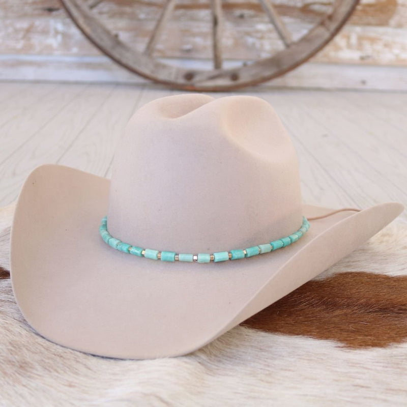 Blue Stone Hat Band - Solace – Willow Lane Hat Co.
